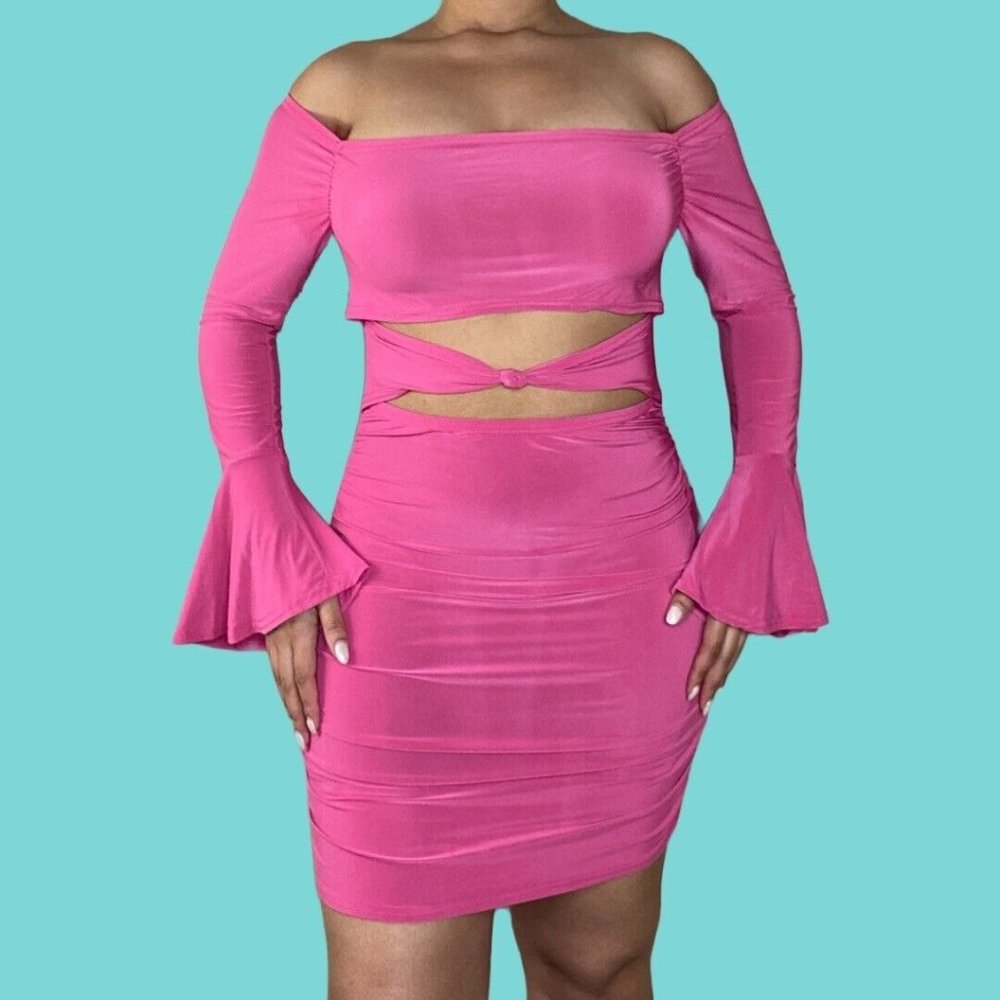 Cutout Bodycon Dress - Gem